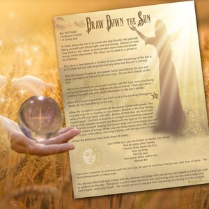 DRAW DOWN SUN Wicca Sun Solar Spell Magic Summer Solstice - Etsy