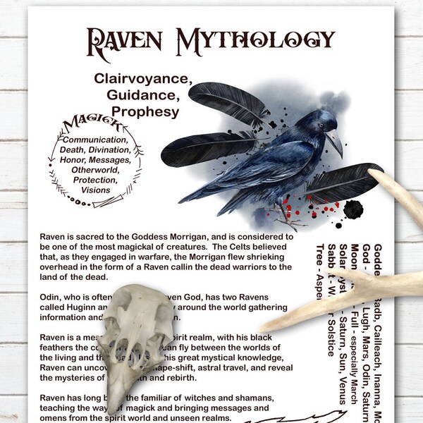 Raven Totem - Etsy
