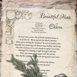BEAUTIFUL HAIR CHARM, Grow Hair Spell Magic Ritual, Witchcraft Wicca ...