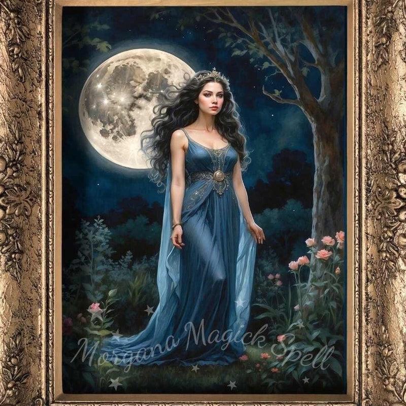 Moon Goddess Art - Etsy