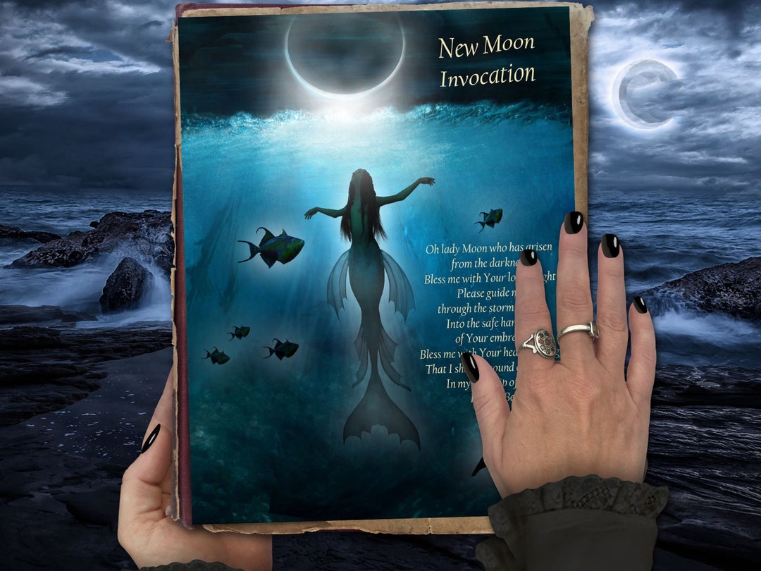 NEW MOON PRAYER, Printable Sacred Goddess Transformation Magic of the ...