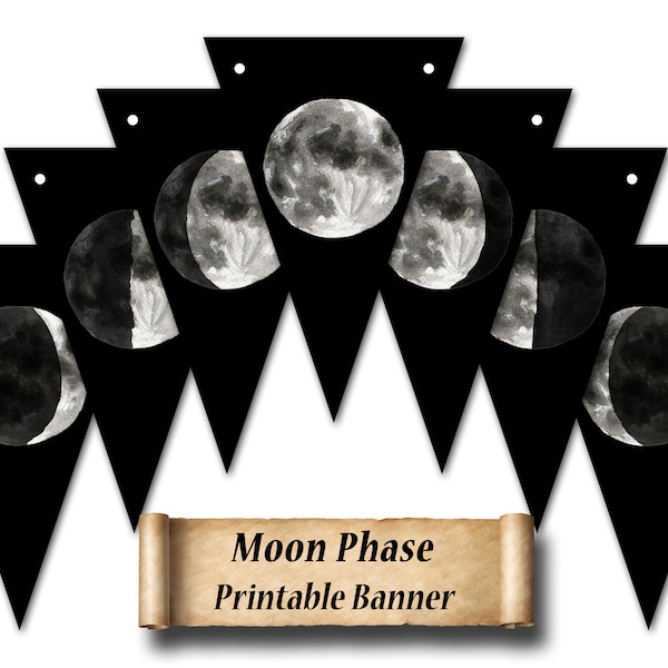 Moon Banner - Etsy