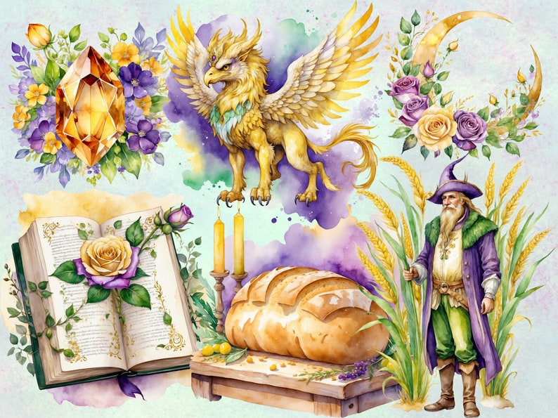 Lughnasadh Clipart Set: Pagan Ritual Graphics, Commercial Use, 47 ...