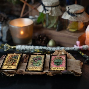 CELTIC SKULL TAROT Full Deck to Print at Home, Halloween Gothic Oracle ...