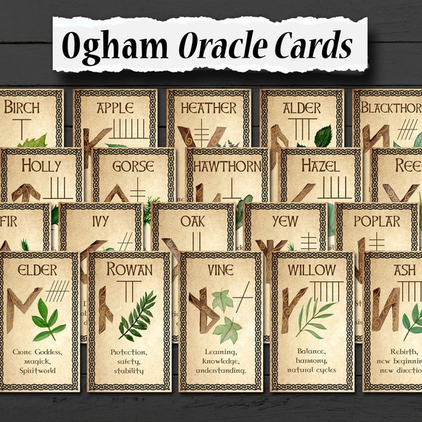 Ogham Oracle - Etsy