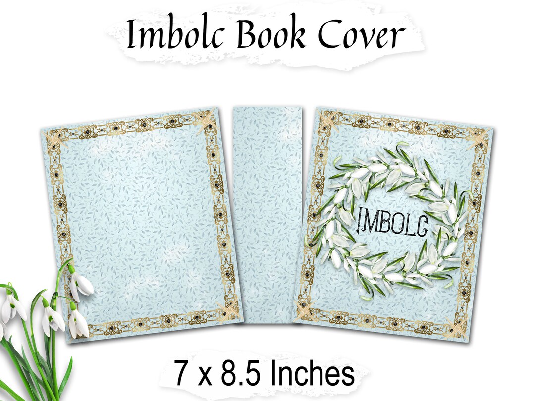 IMBOLC SPELL BOOK, Printable Cover for Book of Shadows Spellbook or ...