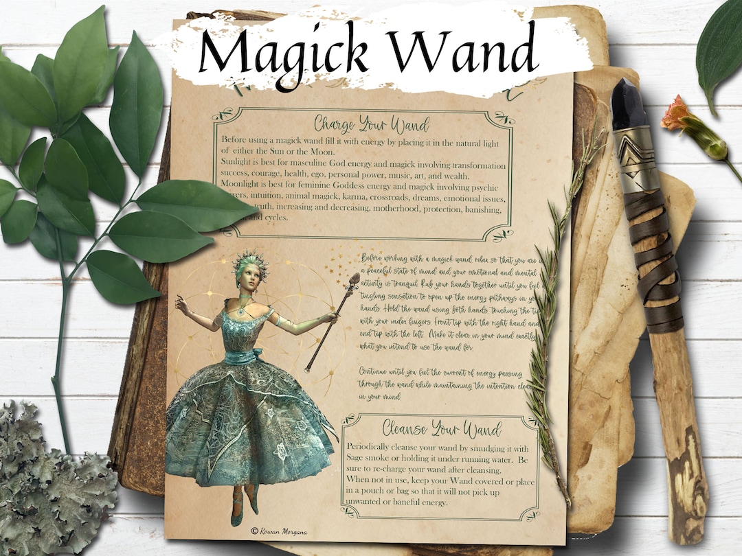 THE MAGICK WAND Guide, How to Use Cleanse Charge and Make, Witch ...