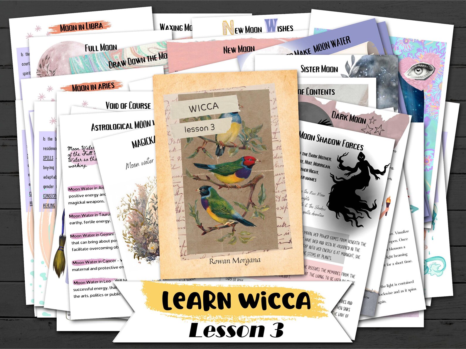 Wicca Lesson # 3: Unlock the Secrets of Moon Magick and Master the ...