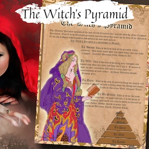 WITCHS PYRAMID, the Four Pillars of Witchcraft, Know Will Dare Keep ...