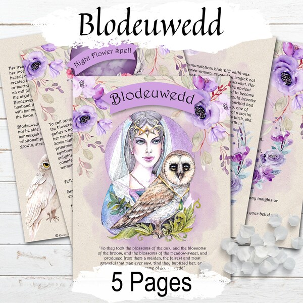 Blodeuwedd - Etsy