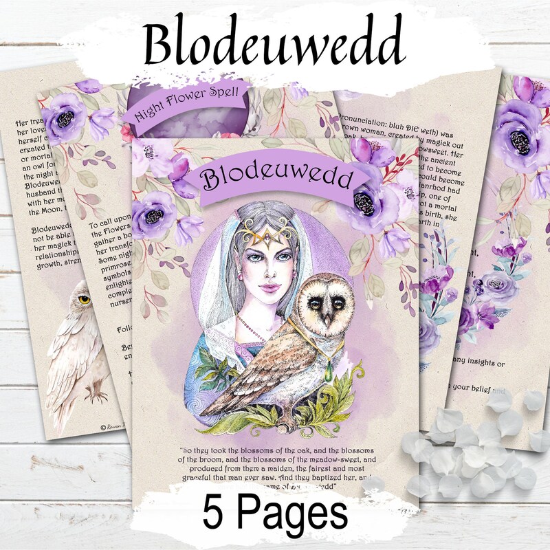 Blodeuwedd - Etsy