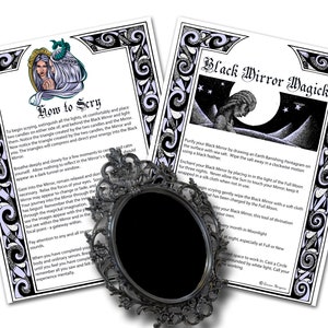 BLACK MIRROR MAGIC, A Guide to Scrying and Spiritual Insight, Unlock ...