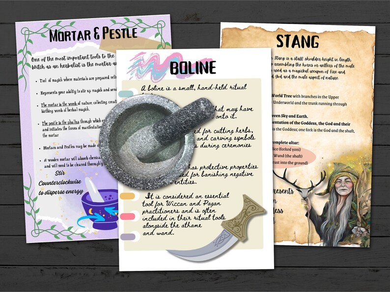 Wicca Lesson 6: Magickal Tools & Rite Guide (PDF Download - Etsy