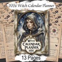 Wheel of the Year Printable Download, Pagan Calendar, Wiccan Calendar ...