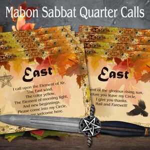 MABON QUARTER CALLS 8 Cards to Call and Release the Quarters - Etsy