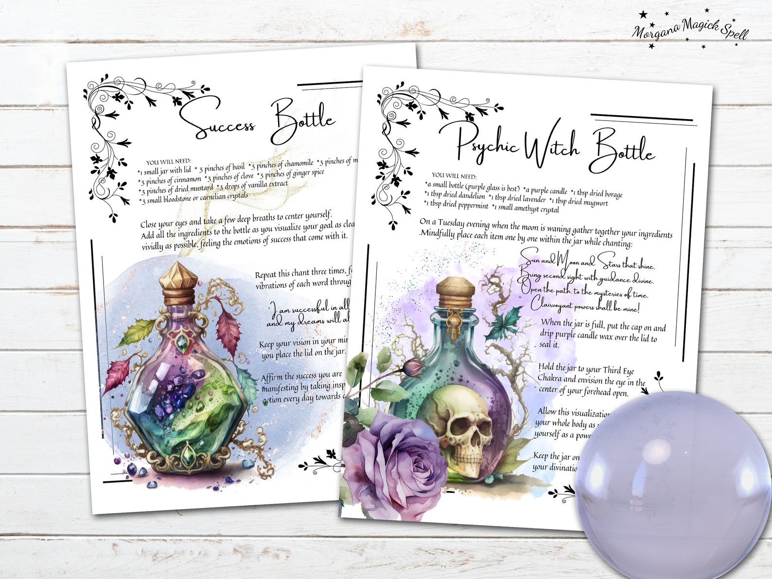 Witch Spell Bottles Bundle: Enchant Your Life With 12 Original Jar ...