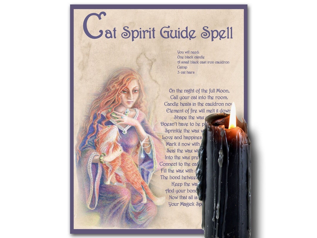 CAT SPIRIT GUIDE Get a Cat Spiritual Helper Cat Familiar - Etsy UK