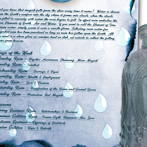 RAIN WATER MAGIC, Thunder and Lightning Water Potion Recipe, Wicca ...