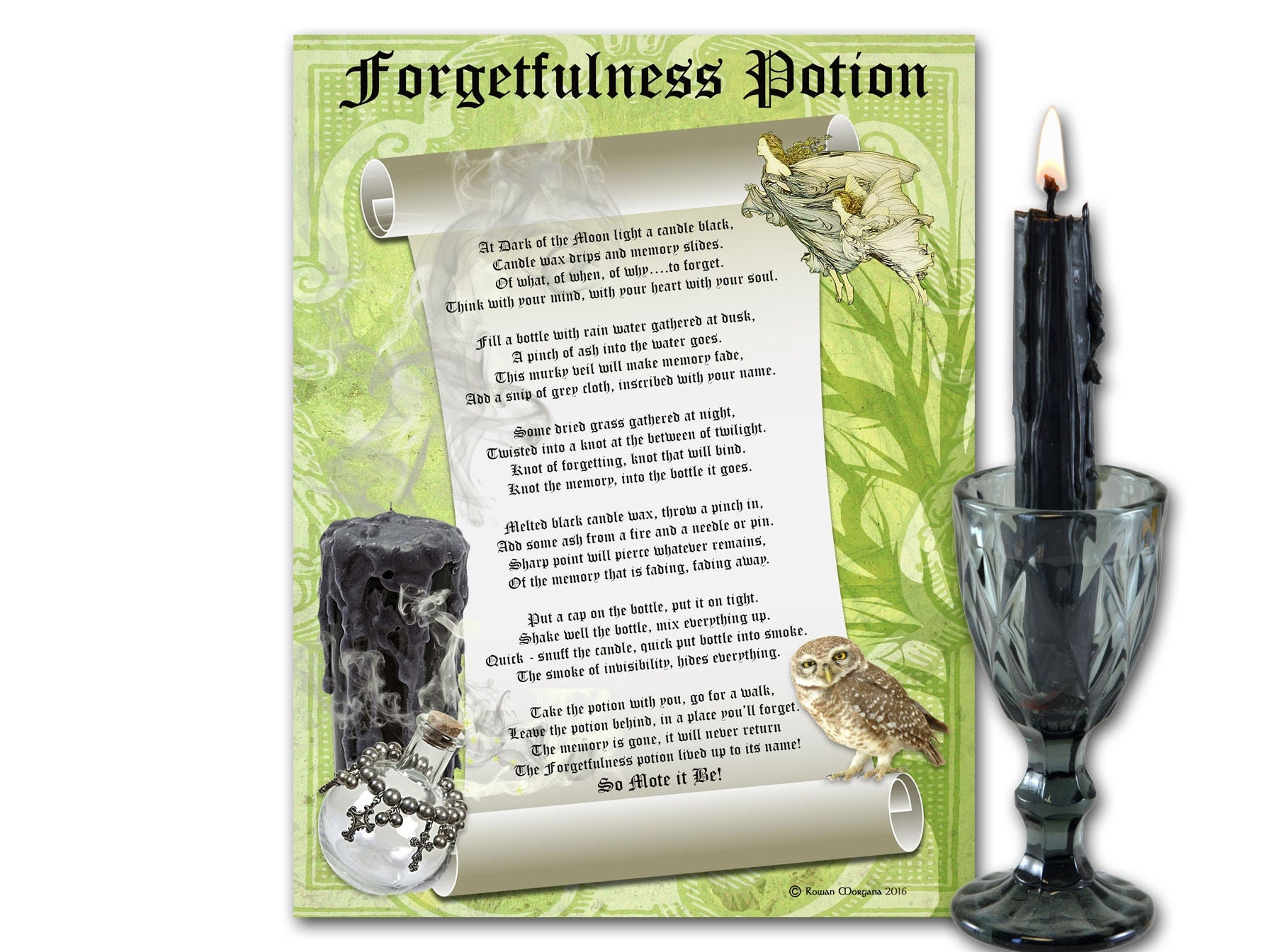 FORGETFULNESS POTION Spell to Banish Memories Wicca Witch - Etsy Canada