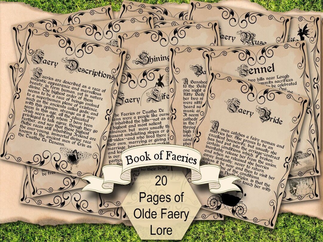 CELTIC FAERY LORE, Ancient Fairy Folklore Beliefs of 19th Century ...
