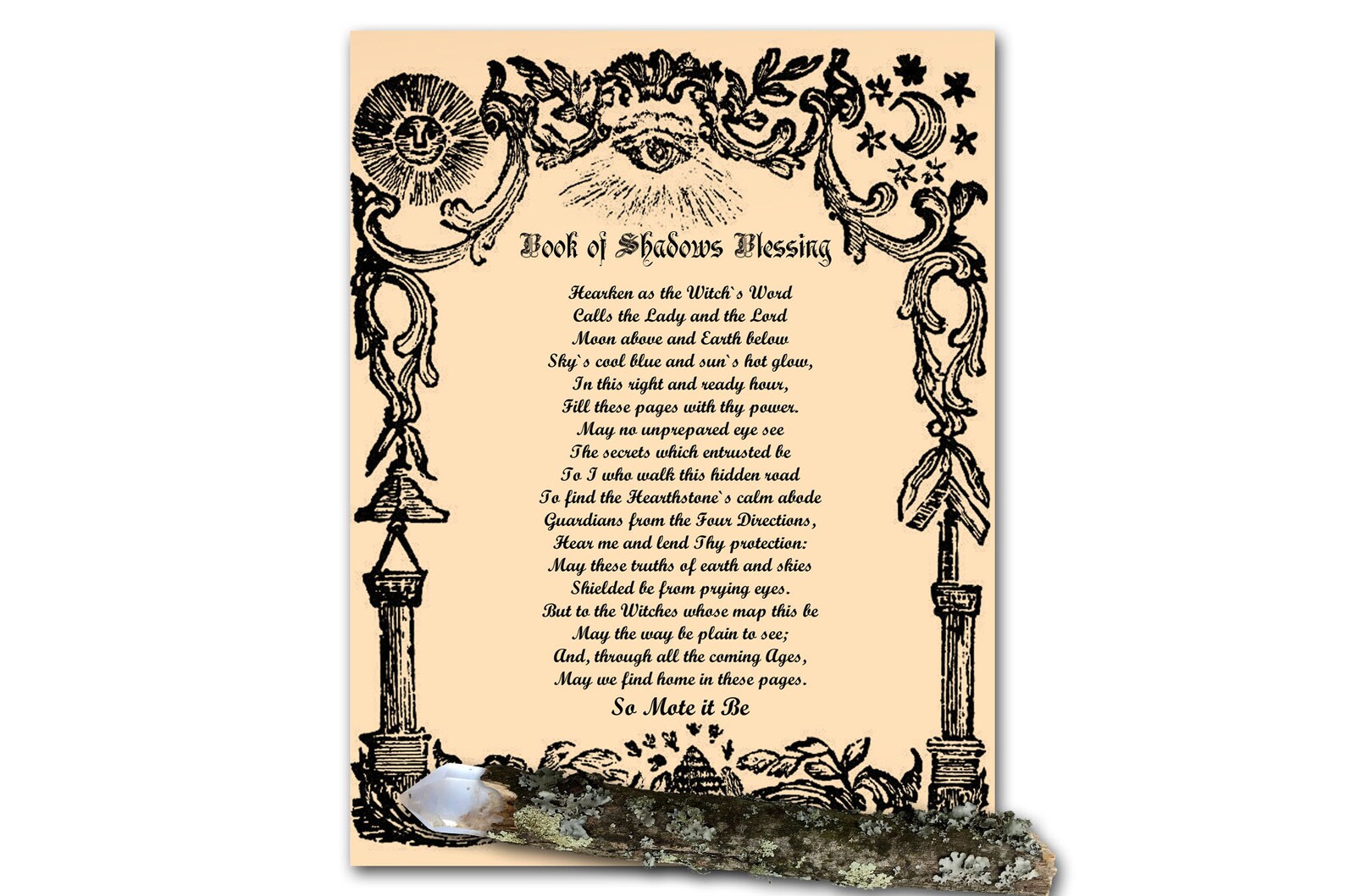 GRIMOIRE BLESSING Book of Shadows Blessing Wicca Grimoire | Etsy