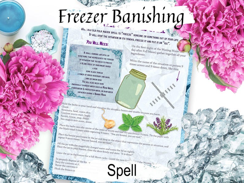 Freezer Banishing Spell: the Ultimate "leave Me Alone" Magic, Printable ...