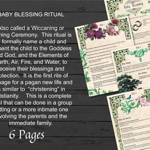 BABY BLESSING CEREMONY, Wiccaning, Pagan Naming Ritual, Witchcraft Baby ...