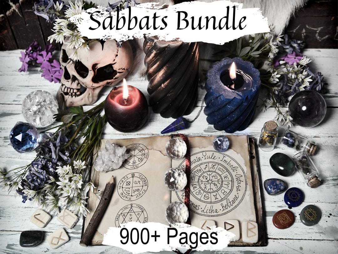 Sabbat Bundle: Wicca Wheel of the Year Grimoire (900+ Printable Pages ...