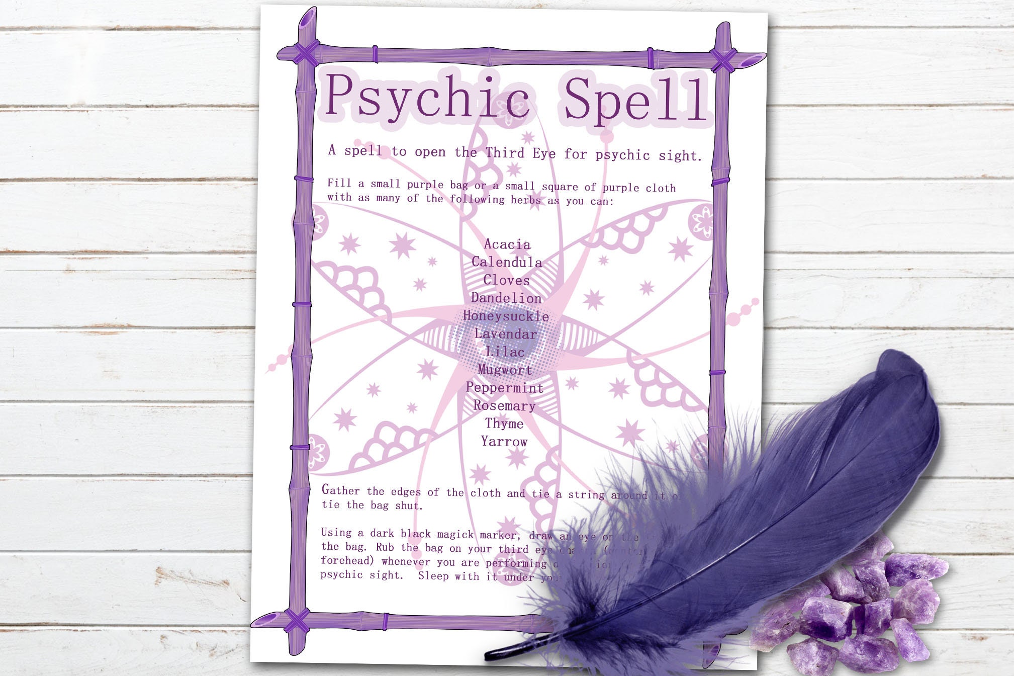 PSYCHIC SPELL How To Open your Third Eye Clairvoyant | Etsy