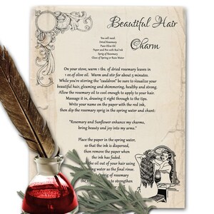 BEAUTIFUL HAIR CHARM, Grow Hair Spell Magic Ritual, Witchcraft Wicca ...