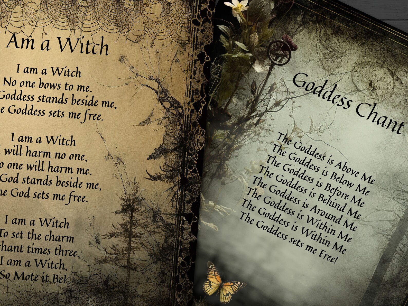 Forest Spirit Spellbook Pages: Enchanted Woodland Chants (PDF Download ...