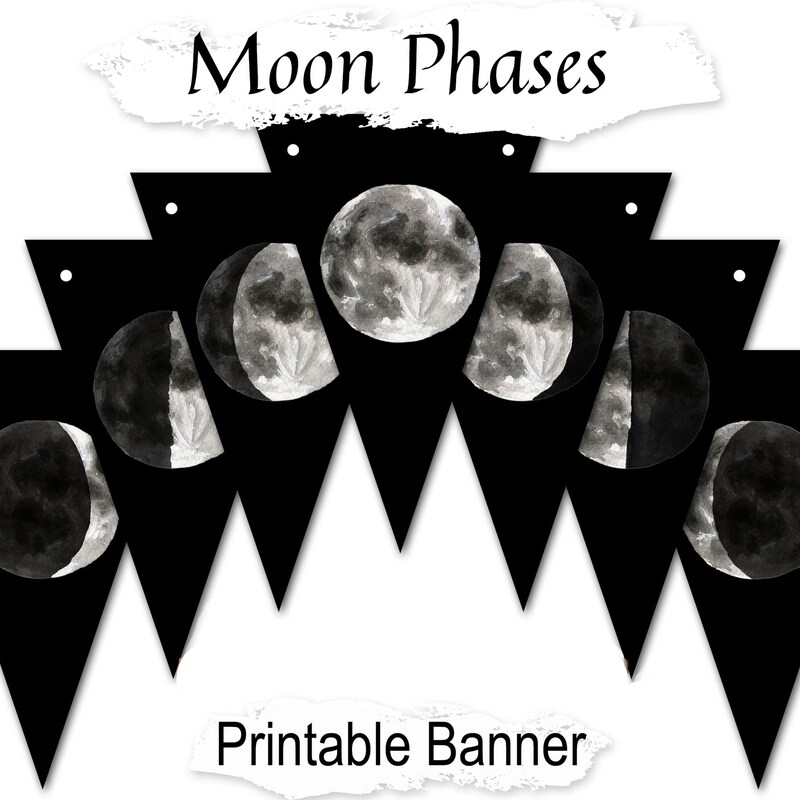 Moon Banner - Etsy