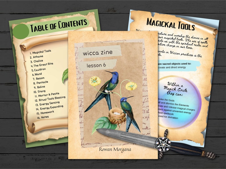 Wicca Lesson 6: Magickal Tools & Rite Guide (PDF Download - Etsy
