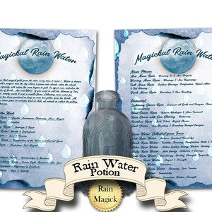 RAIN WATER MAGIC Thunder and Lightning Water Potion Recipe - Etsy