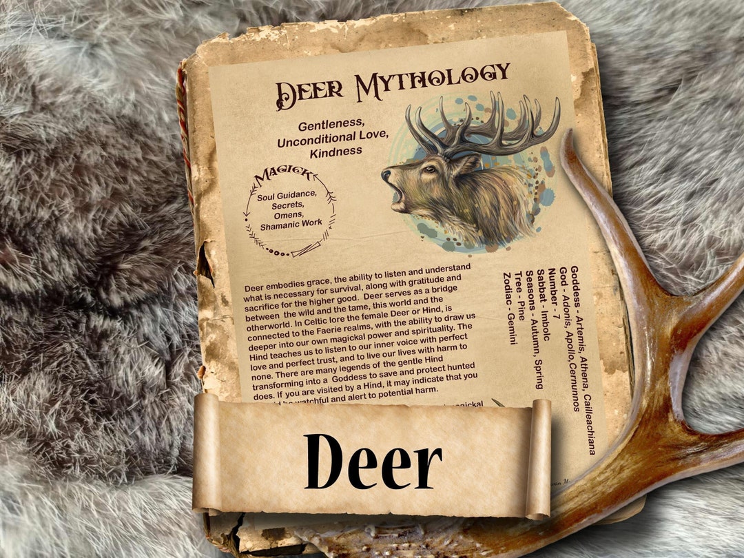 DEER MAGIC, Myths & Correspondences, Deer Spell Totem Spirit Animal ...