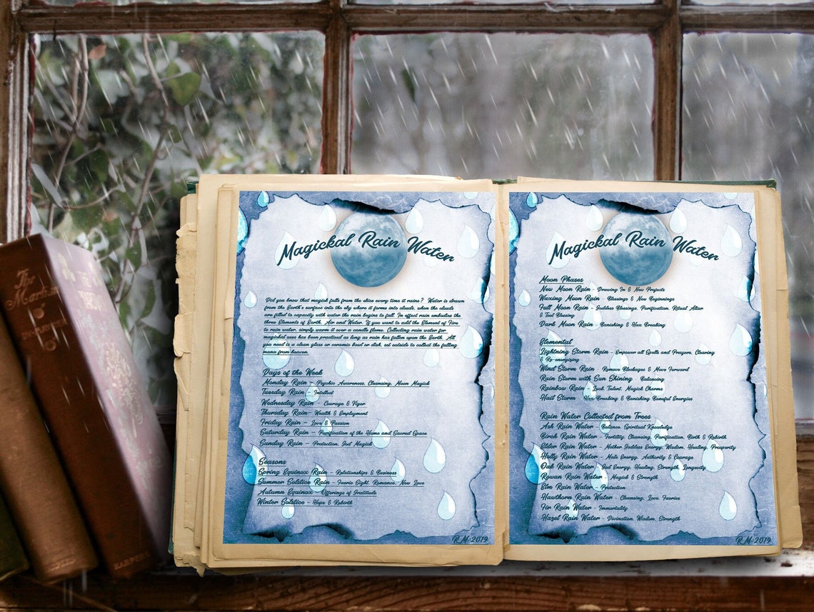 RAIN WATER MAGIC Thunder and Lightning Water Potion Recipe - Etsy Canada