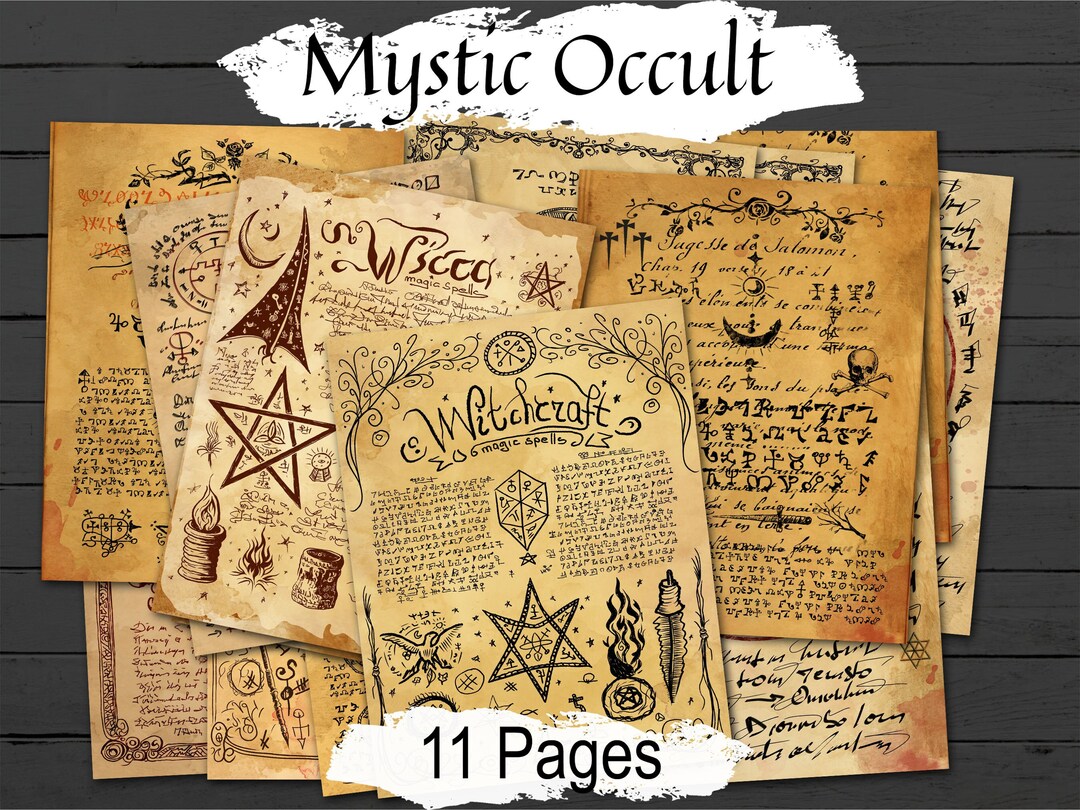 MYSTIC OCCULT, Digital Gothic Pages, Esoteric Supernatural, With ...