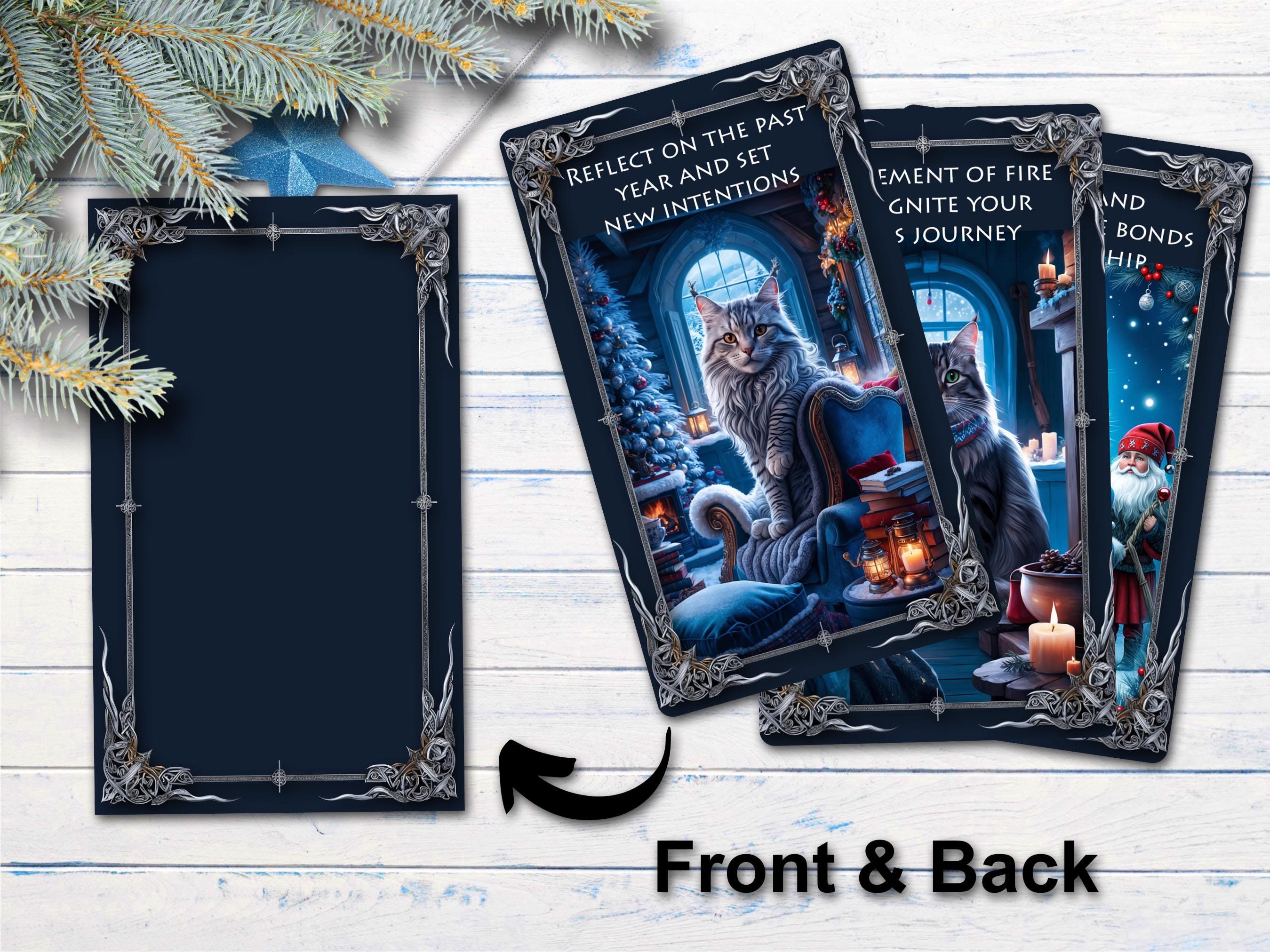 Yule Cat Oracle Cards: Jólakötturinn Tarot, Icelandic Christmas ...
