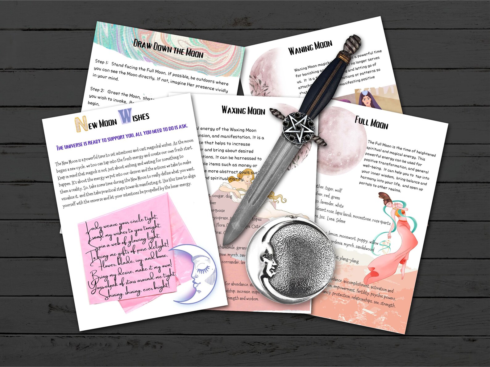 Wicca Lesson # 3: Unlock the Secrets of Moon Magick and Master the ...