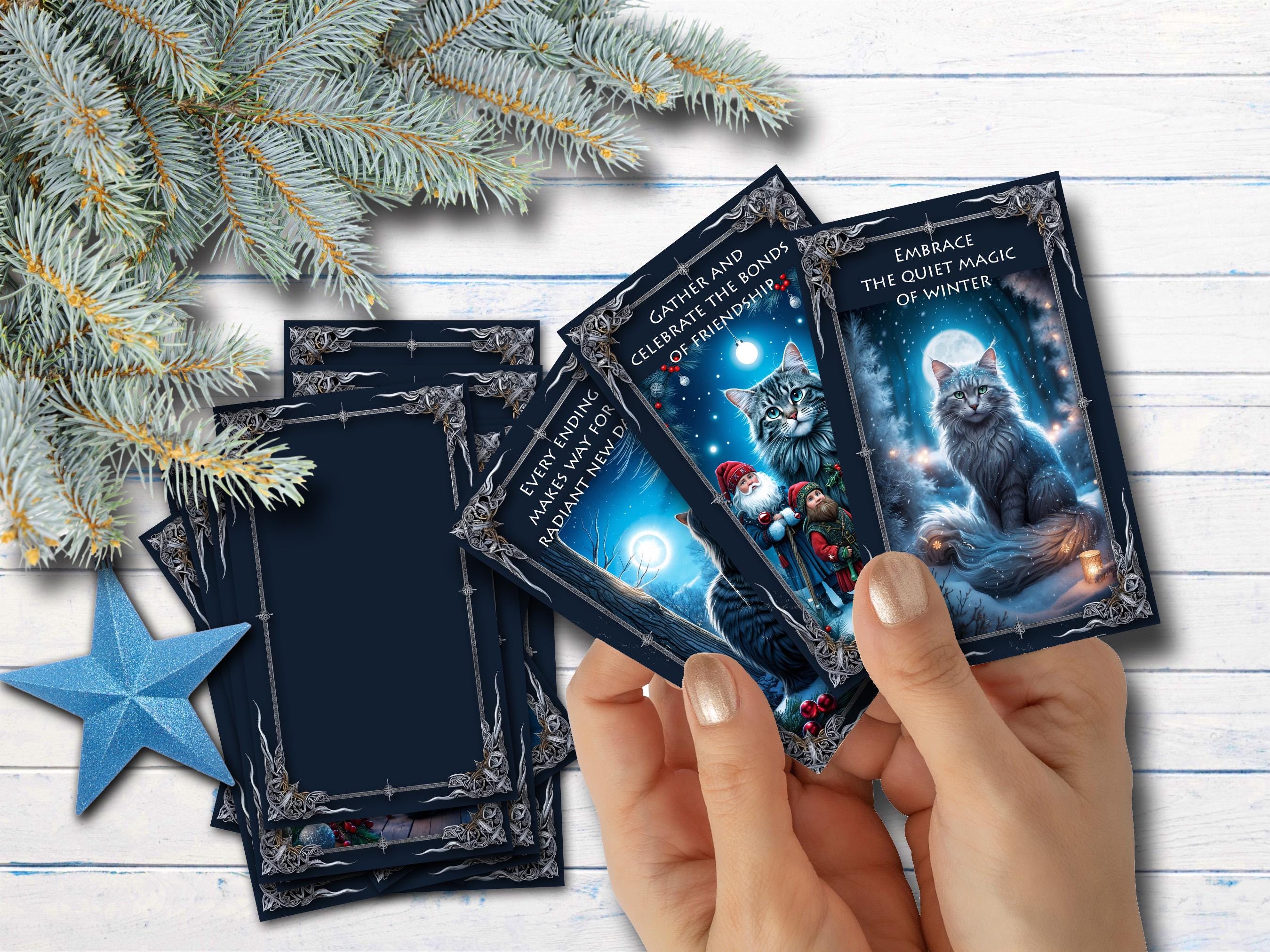 Yule Cat Oracle Cards: Jólakötturinn Tarot, Icelandic Christmas ...