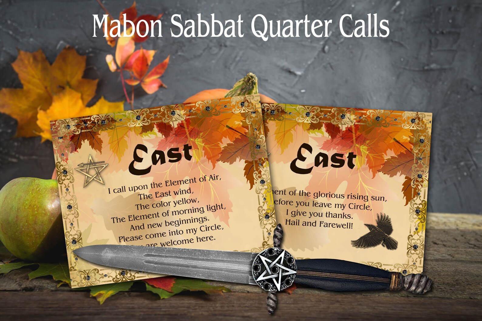 MABON QUARTER CALLS 8 Cards to Call and Release the Quarters - Etsy