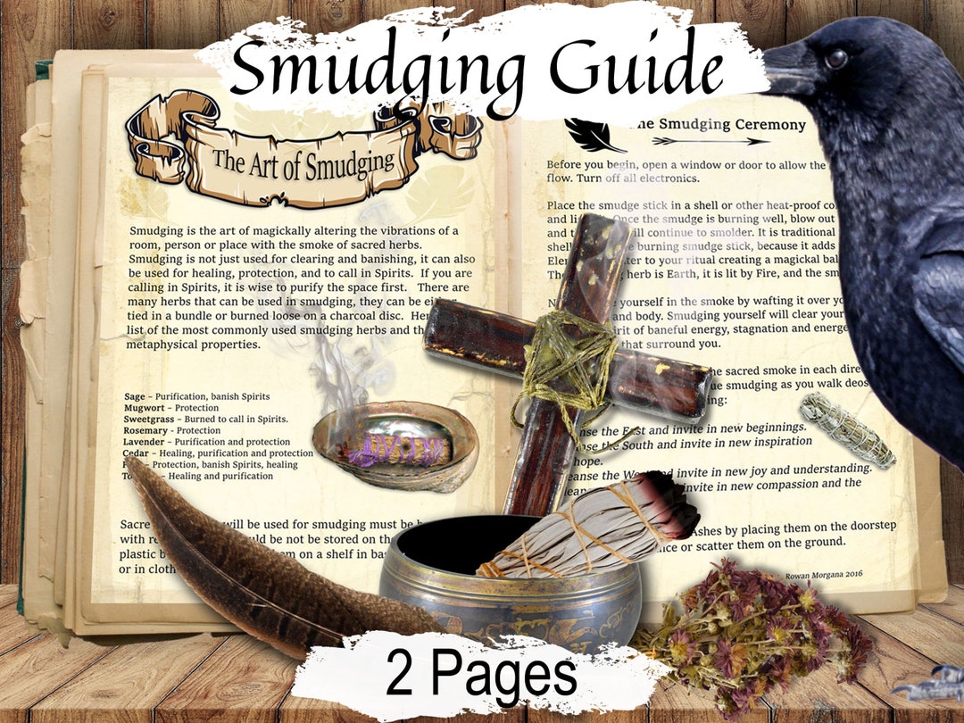 ART of SMUDGING, Guide to Herbs, Incense White Sage Palo Santo ...