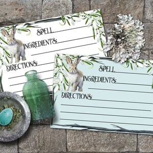 IMBOLC RECIPE CARDS, 3 Printable Cards, Record Your Witchy Recipes ...