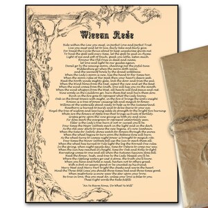 WICCAN REDE, Laws of Wicca, Wiccan Creed, an Harm Ye None, Wicca ...