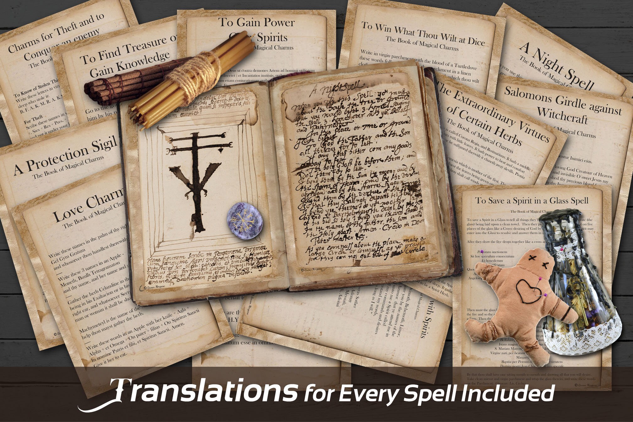 ANCIENT SPELLS Bundle 17th Century Witchcraft Digital - Etsy Canada