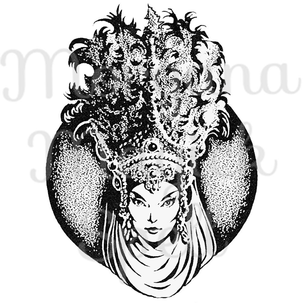 MOON GODDESS Royalty Free Clip Art Instant Download | Etsy