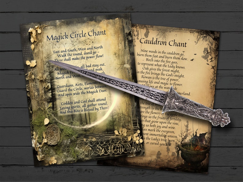 Forest Spirit Spellbook Pages: Enchanted Woodland Chants (PDF Download ...