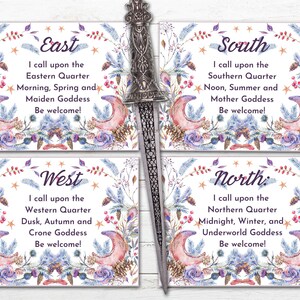 GODDESS CALL the QUARTERS, Cast a Magic Circle, Make Sacred Space, Call ...