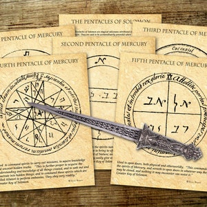 Pentacles of Solomon: 7 Powerful Seals & Sigils, 45 Printable Pages - Etsy