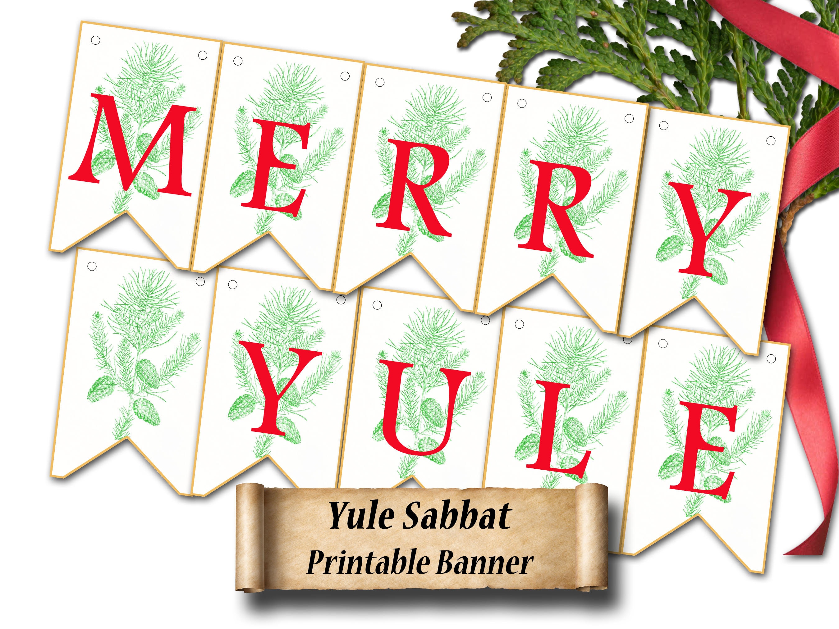 Happy Yule Banner